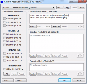 Advanced Troubleshooting – Custom Resolution Utility