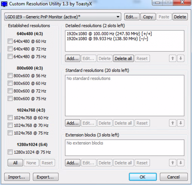 Advanced Troubleshooting – Custom Resolution Utility